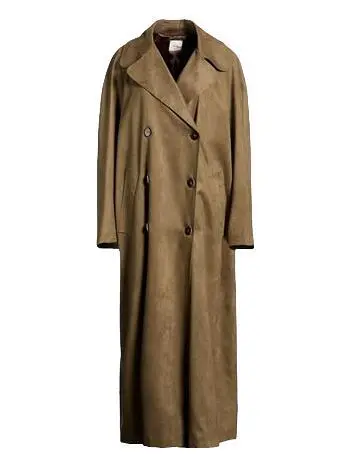 ALYSI Double Breasted Trench Coat - Green