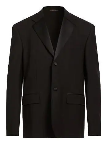 Canali Blazer Size Wool - Black