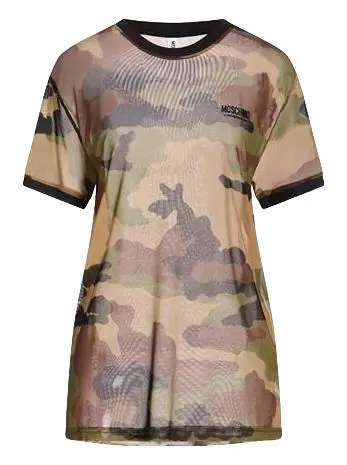 Moschino Camouflage Print Tulle T-shirt - Green