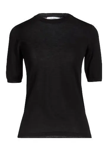 Max Mara Virgin Wool Knit Crewneck Sweater - Black