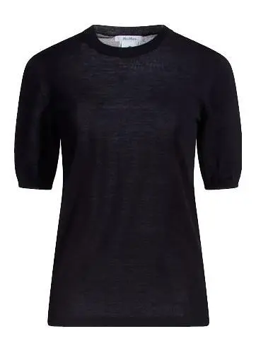 Max Mara Virgin Wool Knit Crewneck Sweater - Blue