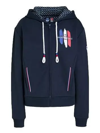 NORTH SAILS Full-zip Hooded Sweatshirt With Graphic Print - Navy