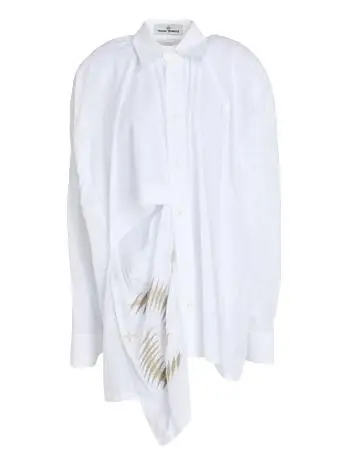 VIVIENNE WESTWOOD Cotton Shirt With Cutout Detail - White