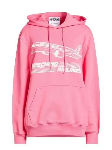 Moschino Organic Cotton Sweatshirt With Graphic Print - Pink