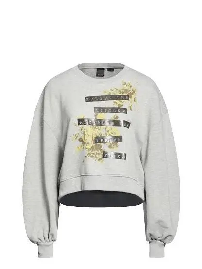 Pinko Light Cotton And Polyethylene Sweatshirt - Grey