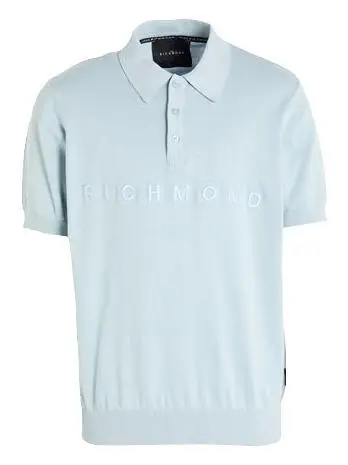 John Richmond Polo Shirt Size Cotton - Sky Blue