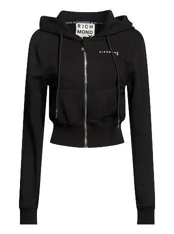 RICHMOND X Hooded Full Zip Sweatshirt - Black