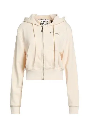 RICHMOND X Hooded Full Zip Sweatshirt - White