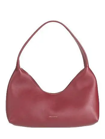 MANSUR GAVRIEL Candy Baguette Leather Hobo Bag - Red