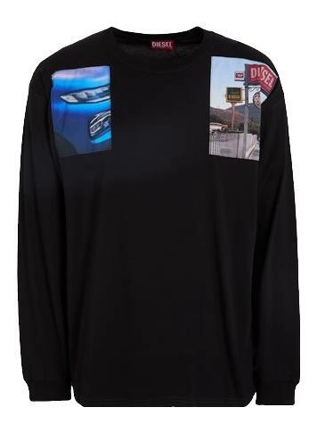 DIESEL® T-shirt Size Cotton - Black