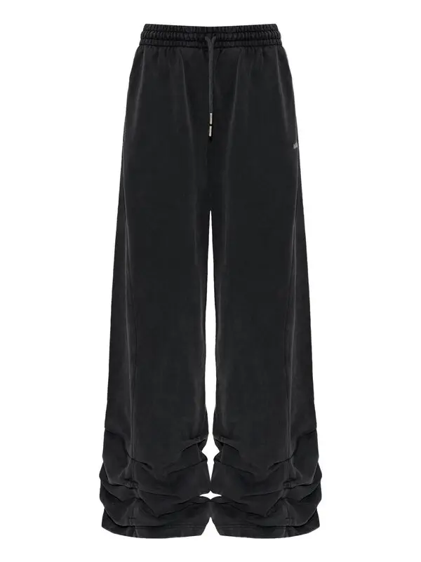 AVAVAV Wide-leg Gathered Sweatpants - Black