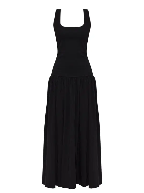BY MALENE BIRGER Knit Maxi Dress With Square Neckline - Black