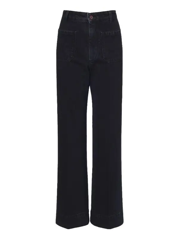 Victoria Beckham Alina Wide-leg Jeans - Black