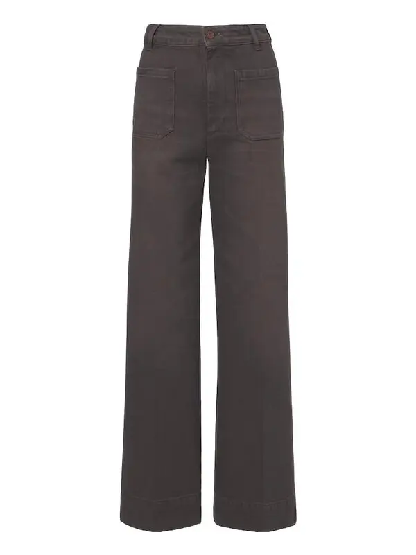 Victoria Beckham Alina Wide-leg Jeans - Grey