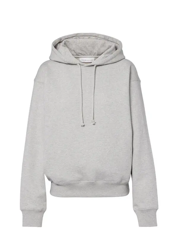 Victoria Beckham Cotton Jersey Hoodie - Grey
