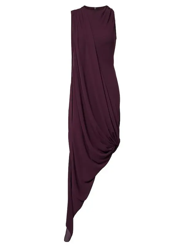Victoria Beckham Georgette Midi Dress - Burgundy