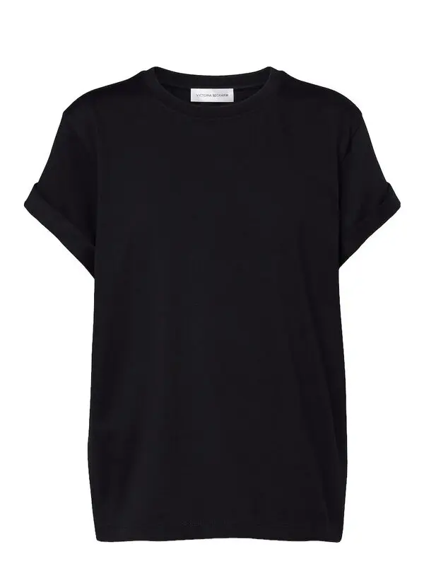 Victoria Beckham Tilly Cotton Jersey T-shirt - Black