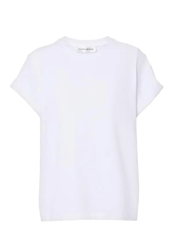 Victoria Beckham Tilly Cotton Jersey T-shirt - White
