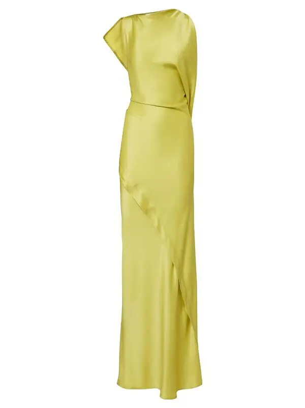 Victoria Beckham Draped Gown - Yellow