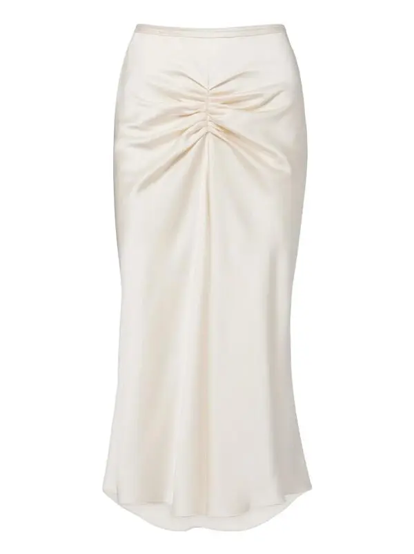 Victoria Beckham Bela Midi Skirt - Grey