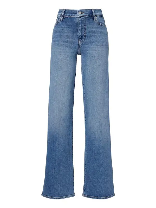 FRAME Le Slim Palazzo Long Wide-leg Jeans - Blue