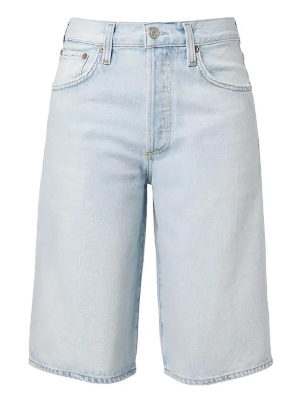 AGOLDE Ramona Denim Bermuda Shorts - Blue