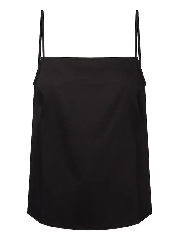 LESET Yoko Cotton Top - Black