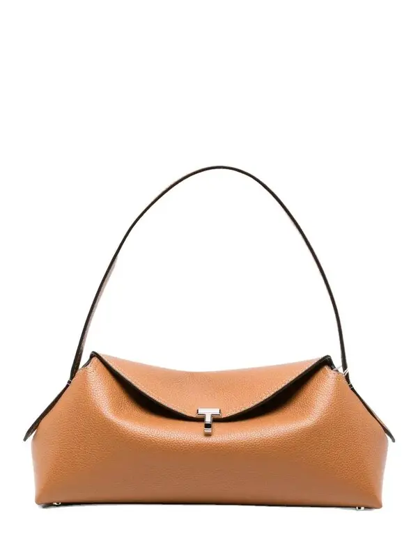 TOTEME Grained Leather Shoulder Bag - Brown