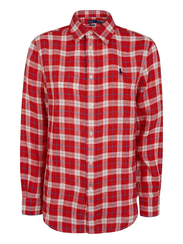 Polo Ralph Lauren Classic Fit Long Sleeve Shirt - Red