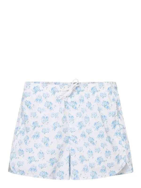 LoveShackFancy Kai Swim Shorts - Polaroid Rose