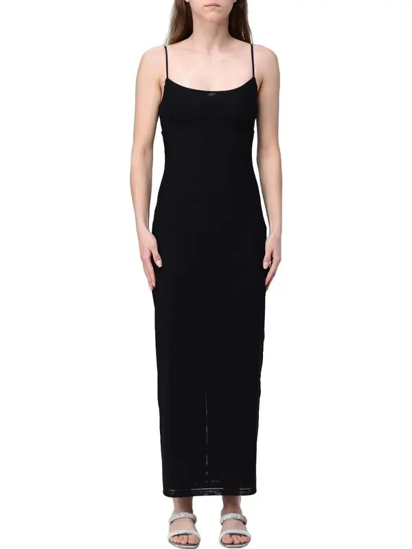 Armani Exchange Spaghetti Strap Maxi Dress - Black