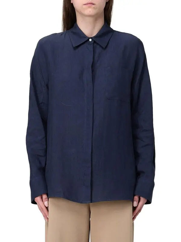 Max Mara Classic Collar Shirt - Blue