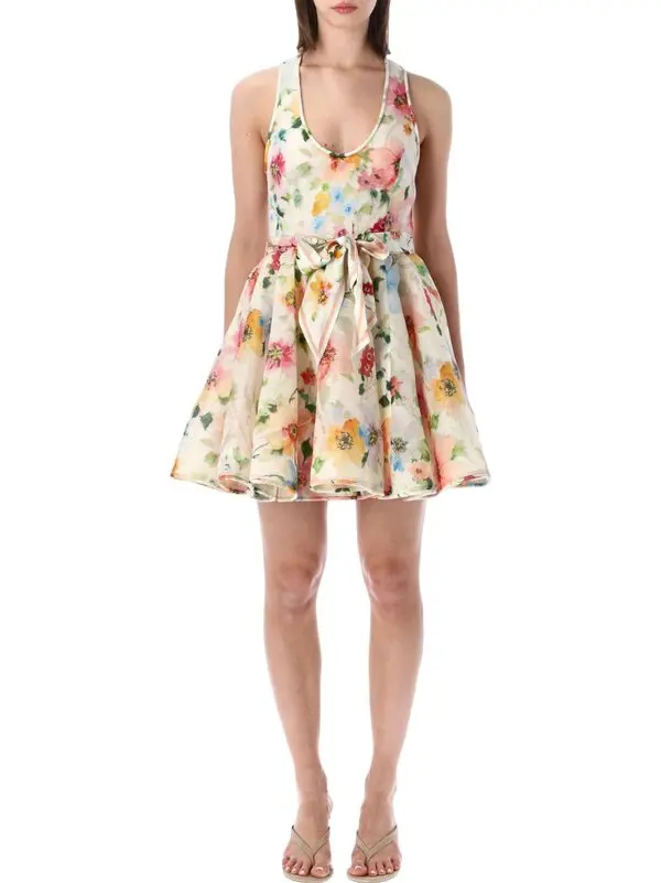Zimmermann Floral Printed Mini Dress - Multicolor