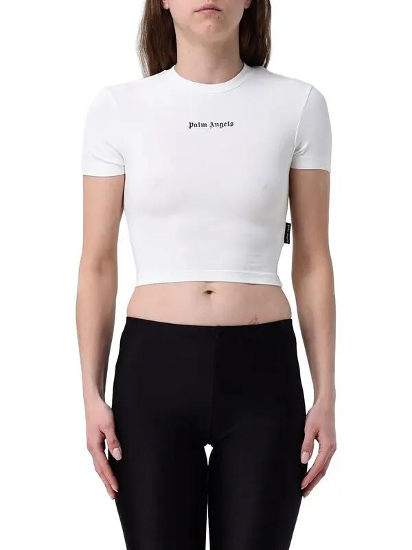 Palm Angels Cropped T-shirt - White