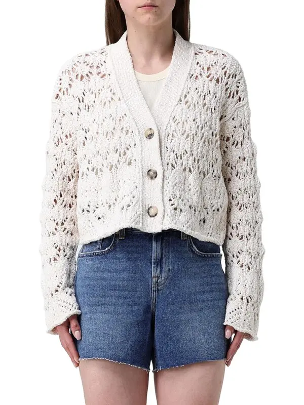 Alanui Crochet Cardigan - Cream