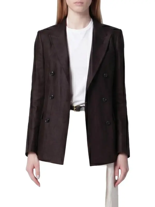 Tagliatore Double Breasted Blazer - Brown