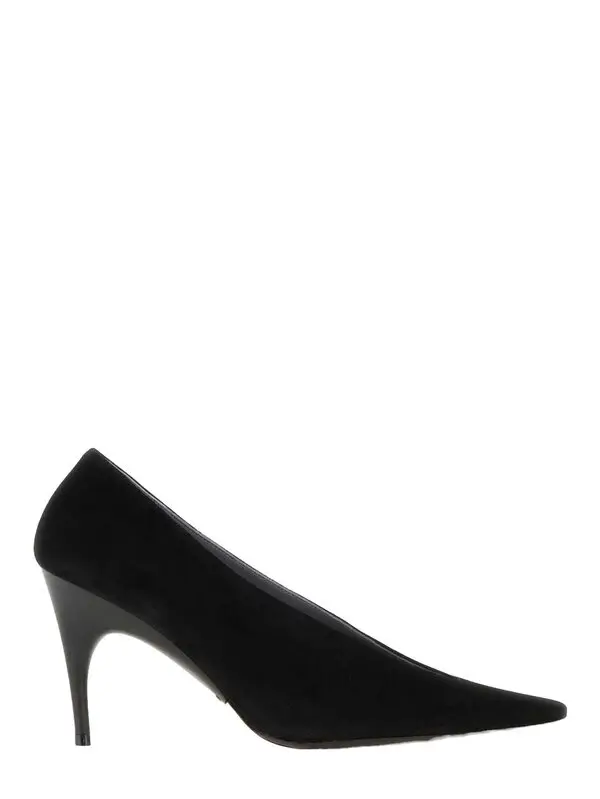 Balenciaga Suede Stiletto Pumps - Black