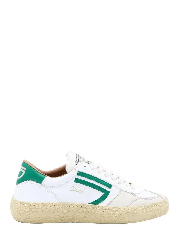 PURAAI Vintage Vegan Leather And Nylon Sneakers - Green