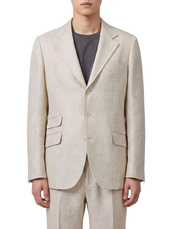 Brunello Cucinelli Textured Blazer - Beige