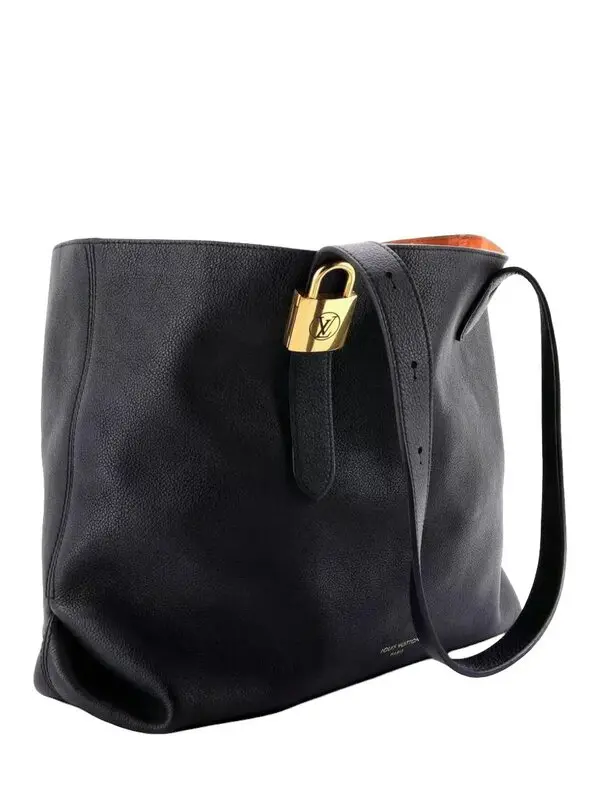 LOUIS VUITTON Low Key Cabas Leather Mm Tote Bag - Black
