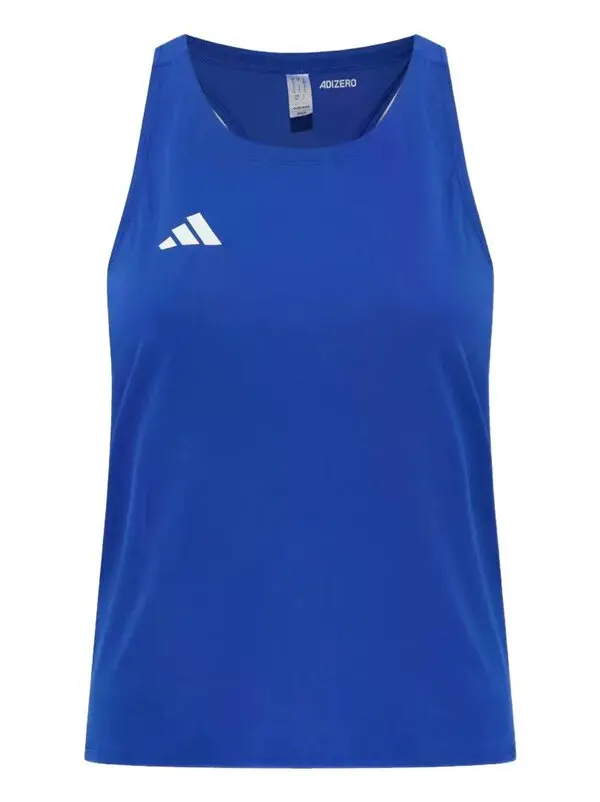 Adidas Adizero Logo-print Tank Top - Blue