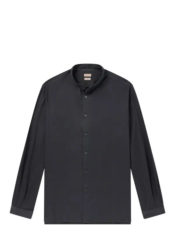 Brunello Cucinelli Cotton-twill Shirt - Black