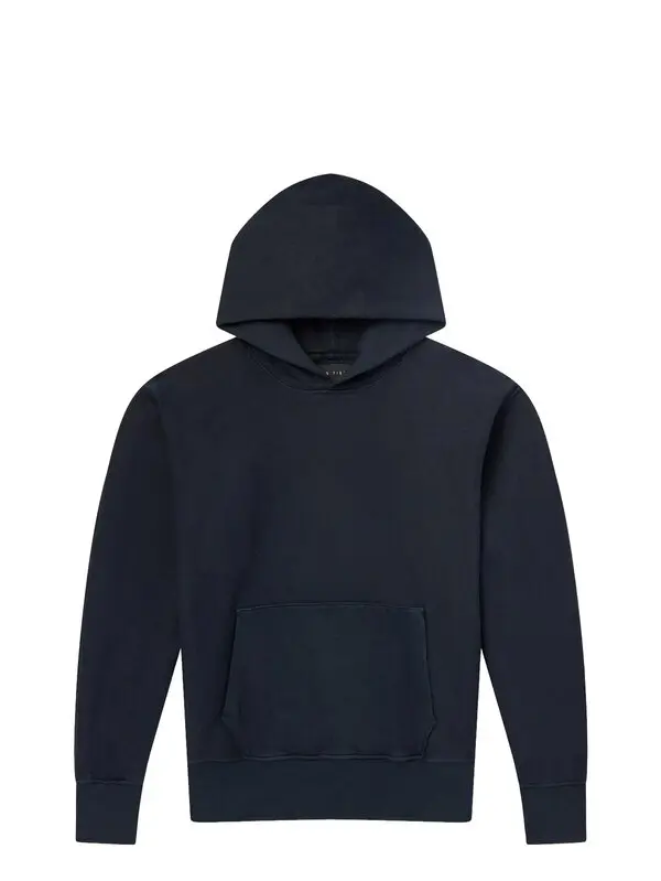 LES TIEN Cotton-jersey Hoodie - Black