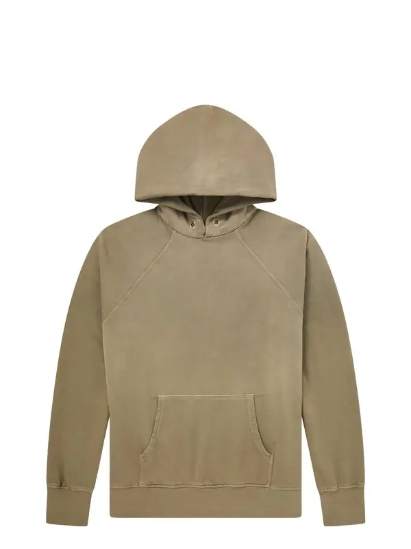 LES TIEN Cotton-jersey Hoodie - Green