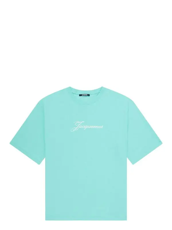 Jacquemus Logo-print Cotton And Hemp-blend T-shirt - Green