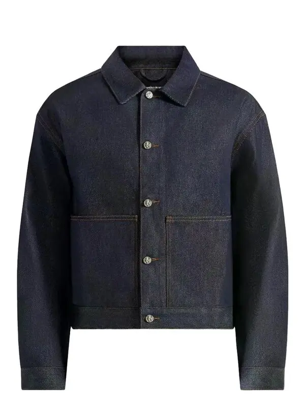 Manière De Voir Indigo Boxy-fit Denim Jacket - Blue