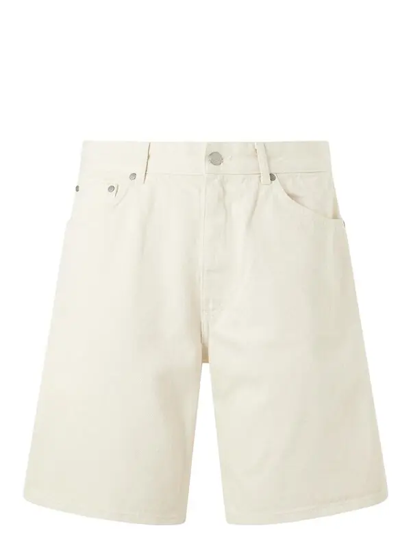 Nn07 Otis Straight-leg Organic Denim Shorts - Neutrals