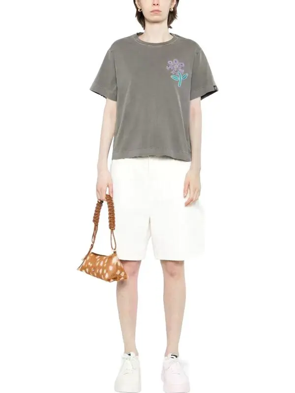 AGNES B. Dyed Short-sleeved T-shirt - Grey