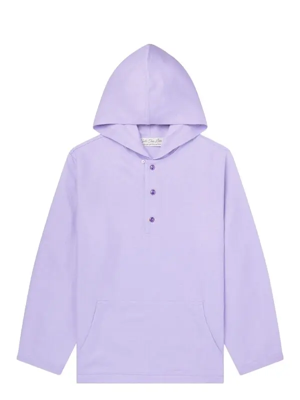 GOD'S TRUE CASHMERE Linen Hooded Jacket - Purple