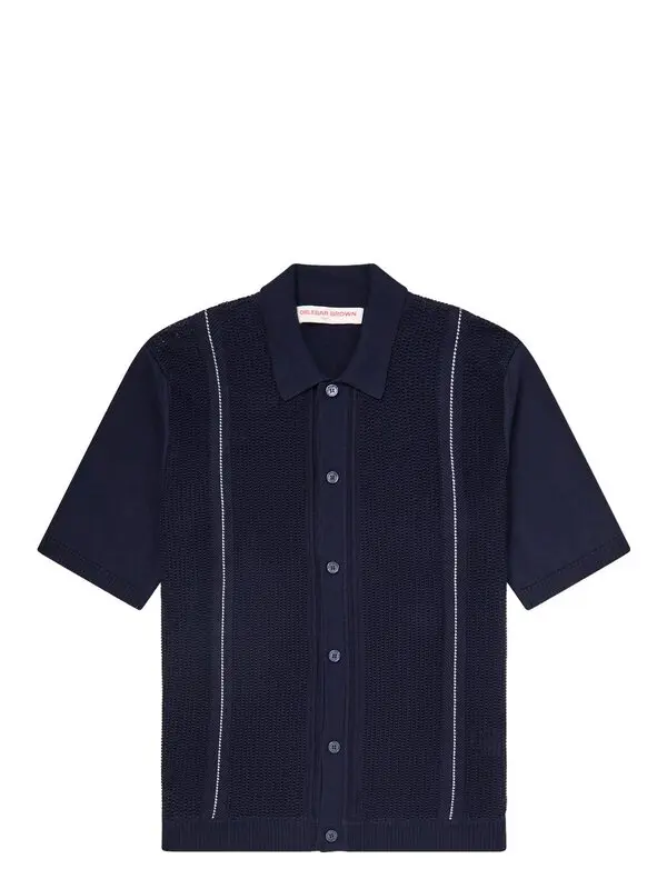Orlebar Brown Roddy Cotton Shirt - Blue